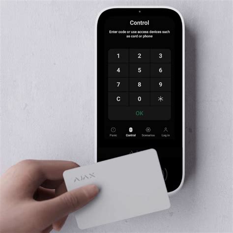 Ajax KeyPad TouchScreen EU white Tomáš Renčík ANTORE