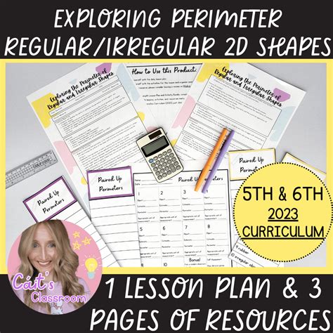 Mash 5th 6th Class Perimeter Of 2d Shapes Maths Lesson Plan