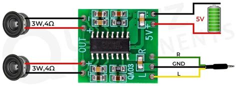 Diy Digital Audio Amplifier Circuit Using Pam8403 Amplifier Module Electronics Projects