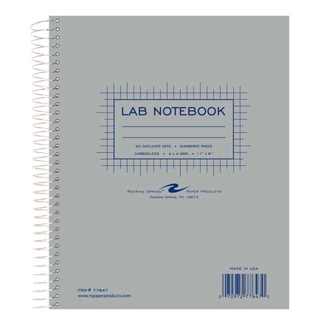 Mua Roaring Spring Science Lab Notebook 4x4 Graph Ruled 50 Numbered
