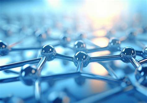 Premium Ai Image 3d Molecule Background With Connected Spherical Particles Atoms Vector