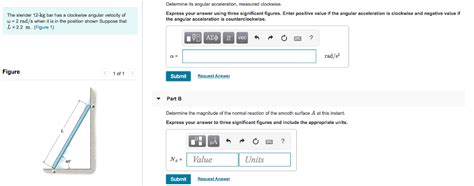 Solved Determine Its Angular Acceleration Measured Chegg