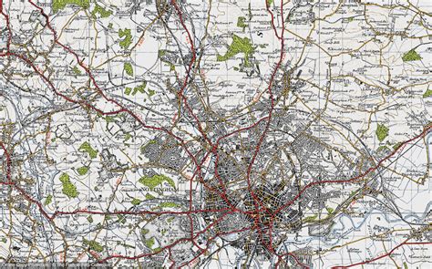 Historic Ordnance Survey Map Of Old Basford 1946