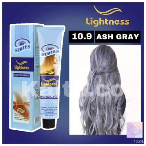 Lightness Ash Gray Hair Colourant Set With Oxidiser Set Lazada Ph