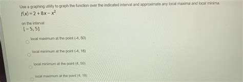 solved use a graphing utility to graph the function over the