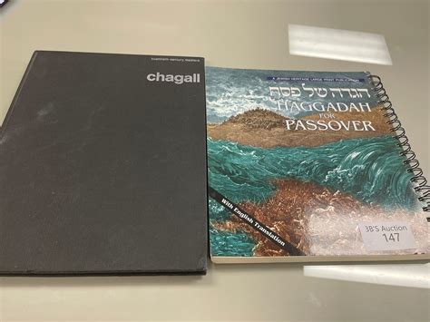 Lot Chagall Book And Haggadah For Passover Book