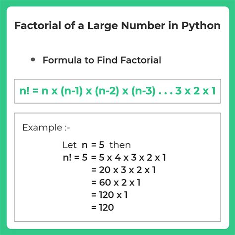 Factorial Of A Large Number In Python Prepinsta Python