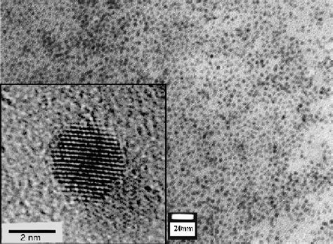 Transition Electron Micrograph And High Resolution Transition Electron