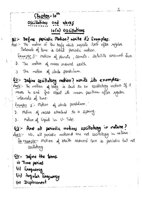 Lesson 10 1 Physics Lecture Notes Sci 34 Studocu