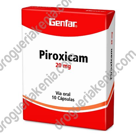 Piroxican 20 Mgs 10 Capsulas Genfar Drogueria Kenia
