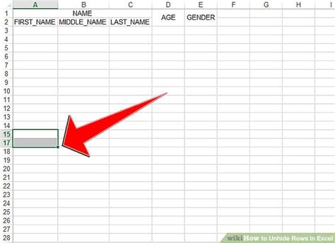 How To Unhide Rows In Excel 13 Steps With Pictures Wikihow