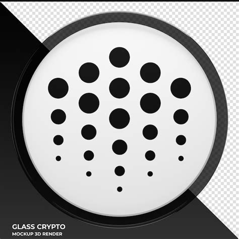 Premium Psd Ocean Protocol Ocean Glass Crypto Coin 3d Illustration