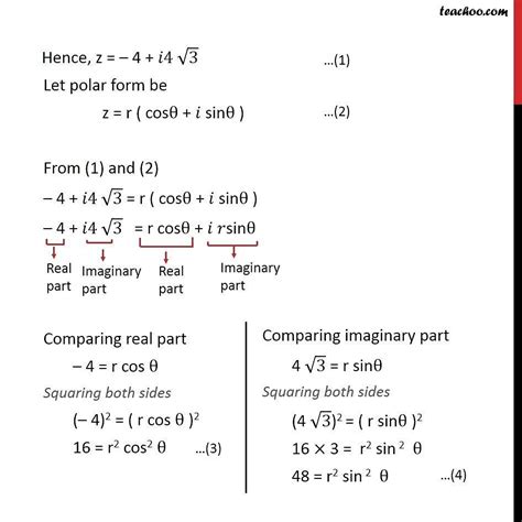 Question Convert I Root Into Polar Form Examples