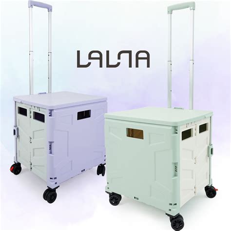 랄라 랄라 장바구니캐리어 시장 4바퀴l 박스 손수레 마트 핸드 폴딩 쇼핑 접이식카트 위시버킷