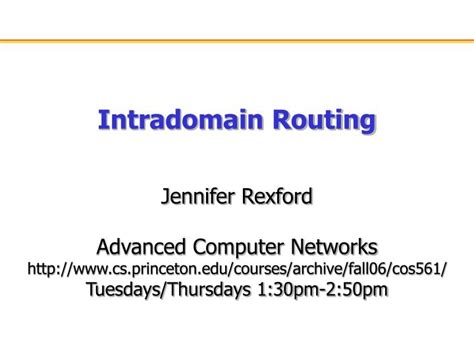 ppt intradomain routing powerpoint presentation free download id