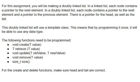 solved for this assignment you will be making a doubly