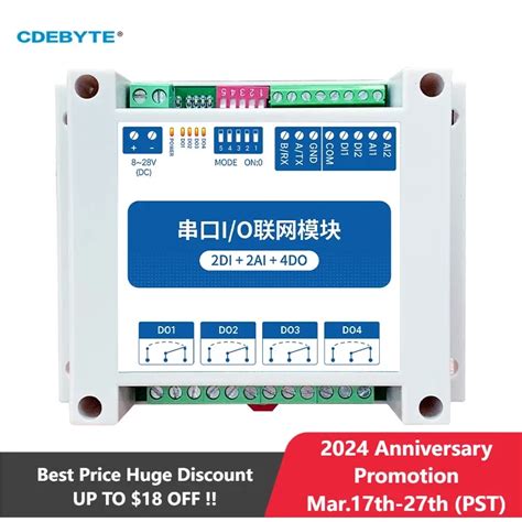 Iot Rs485 Ma01 Aacx2240 Modbus Rtu I O Network Modules With Serial Port