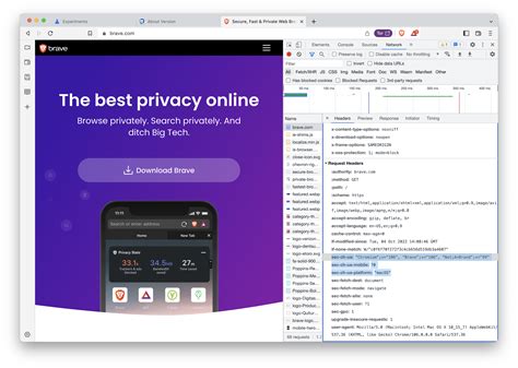 `sec Ch Ua` Client Hint Should Use The Same Product Name Regardless Of