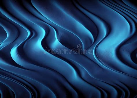 Blue Silky Smooth Abstract Waves Folded Stock Illustration Illustration Of Pastel Gradients