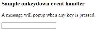JavaScript Onkeydown How Onkeydown Event Work In JavaScript