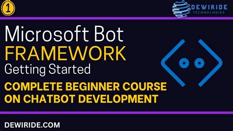 1. Get Started with Microsoft Bot Framework SDK | Complete Beginner Course for Chatbot ...