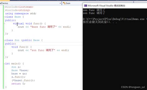 c ：虚函数的使用方法，作用，解决什么问题 为什么引入虚函数 csdn博客