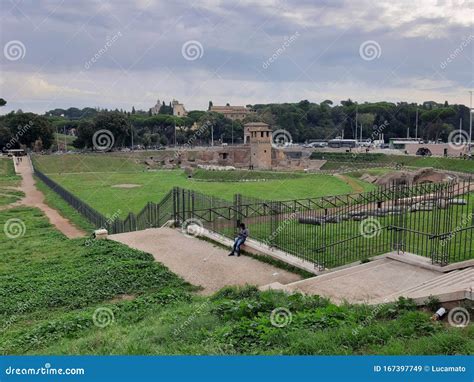 Roma Scala All`area Archeologica Del Circo Massimo Editorial Stock Image Image Of Palatino