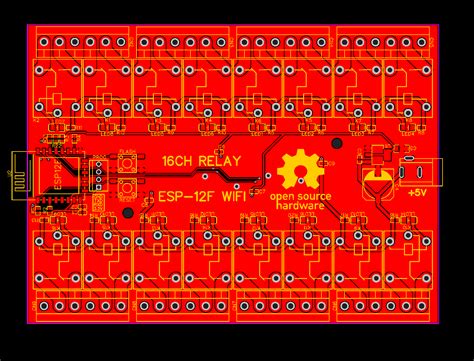 Esp8266 Feedback Schematic Pcb 16 Channel Relay Wifi Module