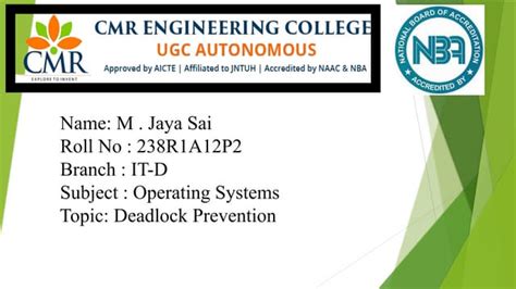 deadlock prevention of the process pptx