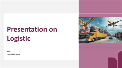 Presentation On Logistic Ppt Slides St Ai