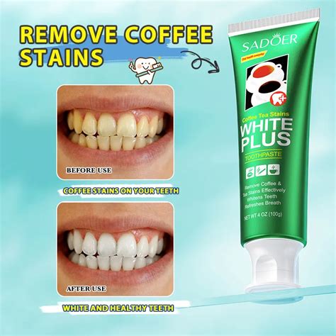 Toothpaste Removes Smoke Stains Tea Stains Coffee Stains Fresh Breath
