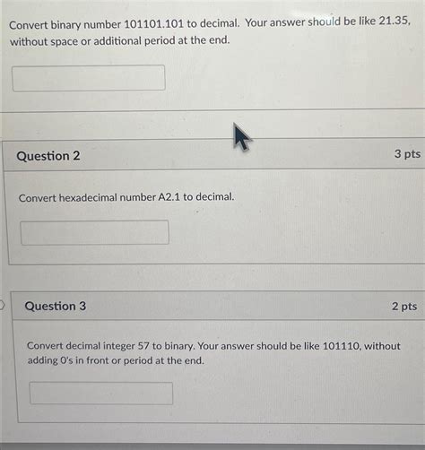 Solved Convert Binary Number 101101101 ﻿to Decimal Your