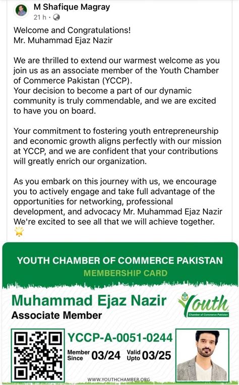 Muhammad Ejaz Nazir Posted On Linkedin