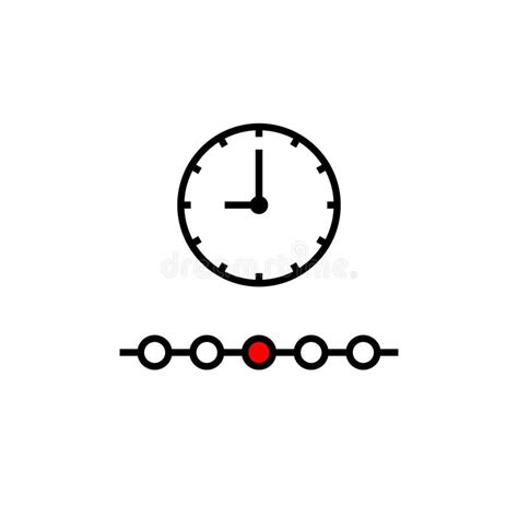 Timeline Outline Icon Stock Vector Illustration Of Technology 222974649