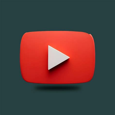 Premium Psd Psd 3d Youtube Button