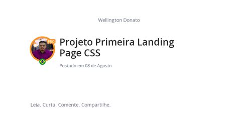 Projeto Primeira Landing Page CSS