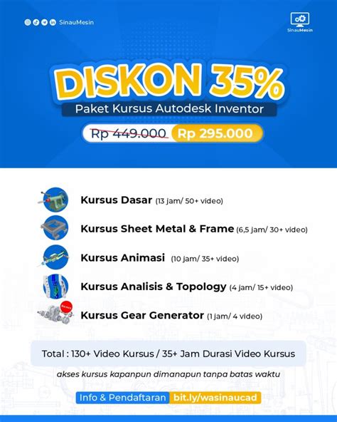 Inventor Kursus Software Mesin No 1 Di Indonesia
