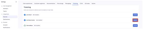 Integrate a new Jira Data Center source | GitGuardian documentation