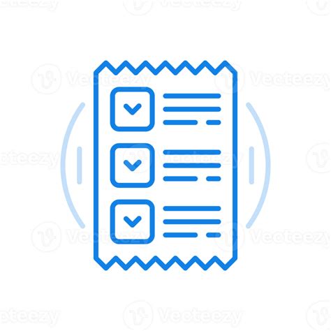 List Of Tasks Line Icon Checklist Of Necessary Notes Torn Out Notebook PNG