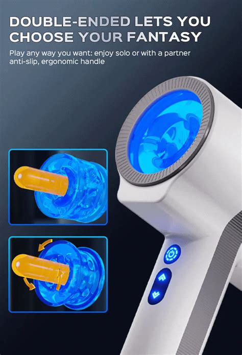 Pulsar Double Ended Handheld Vibrating Thrusting And Rotating Automatic Male Masturbator