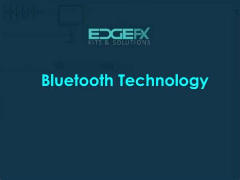 Bluetooth Technology Presentation Ppt