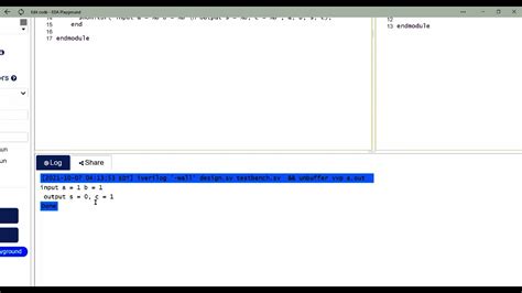 Half Adder Using Verilog In Eda Youtube