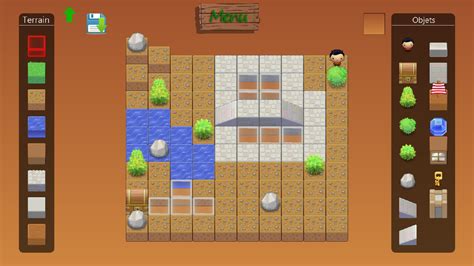 2d tiles map and objects game presentation