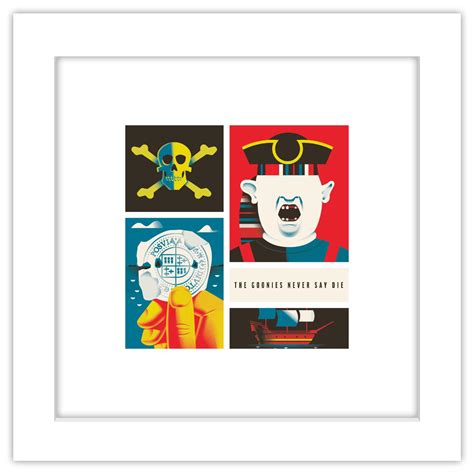 Gallery Pops Warner 100th Anniversary Goonies Poster Wall Art White