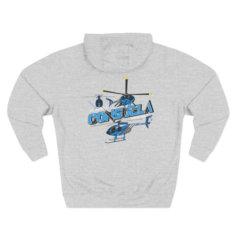 Cleetus Mcfarland Cleetus Consuela Helicopter Three Panel Fleece Hoodie