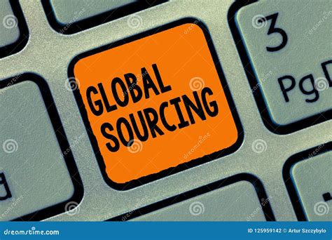 Handwriting Text Writing Global Sourcing Concept Meaning Practice Of
