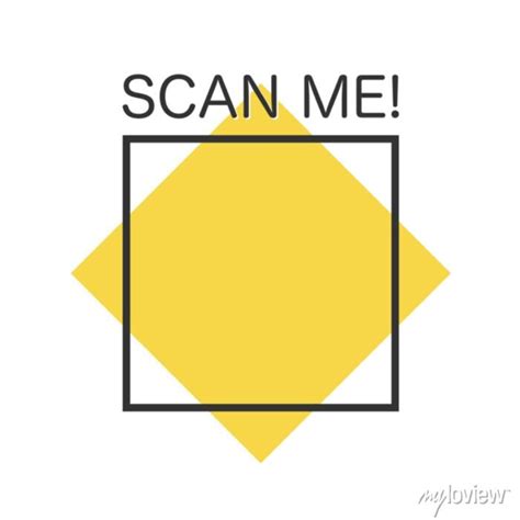Qr Code Frame With Text Scan Me Scan Me Frame Qr Code Scan Wall Stickers Smartphone Scanner