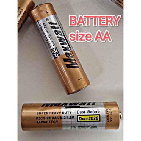 Jual Baterai Aa Battery Maxwatt Size Aa Baterai Batrai Batrei Jam Dinding Shopee Indonesia