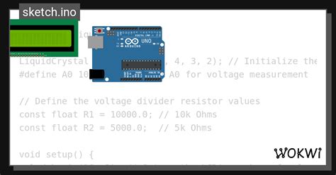 Voltage Display Copy Wokwi ESP32 STM32 Arduino Simulator