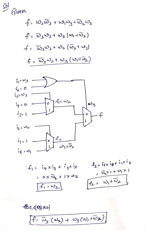 Solved L 10 Points Consider The Multiplexer Based Circuit